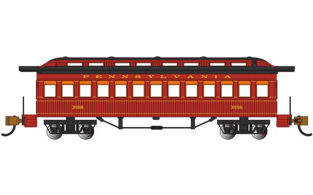 Old Time Coach Car Pennsylvania Railroad #3556 - Bachmann Trains 13453 ...