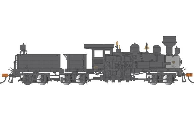 80-Ton Three-Truck Shay Painted Ulettered Black - Bachmann Trains 84709 ...