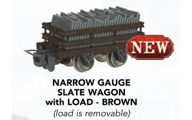 Narrow Gauge Slate Wagon with Load - Brown - Bachmann Trains 77316 ...