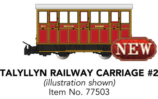 Talyllyn Railway Carriage #2 - HO Scale Narrow Gauge - Bachmann Trains ...