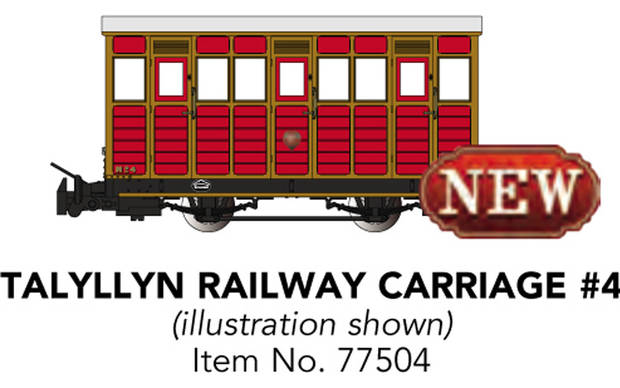 Talyllyn Railway Carriage #4 - HO Scale Narrow Gauge - Bachmann Trains ...