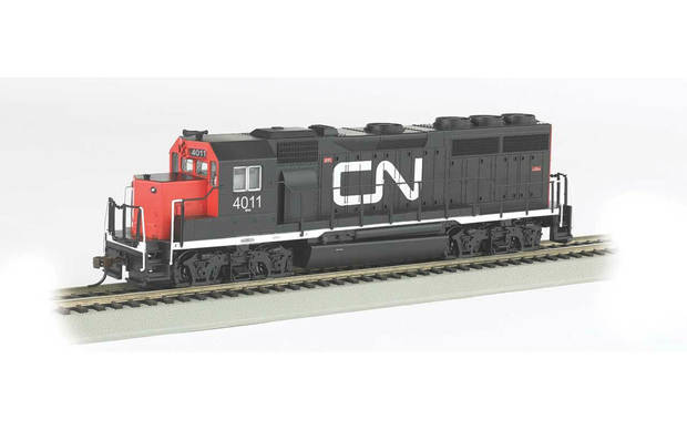 EMD GP40 with All-Wheel Drive (DCC Equipped) - Canadian National #4011 - Bachmann Trains 60315 ...