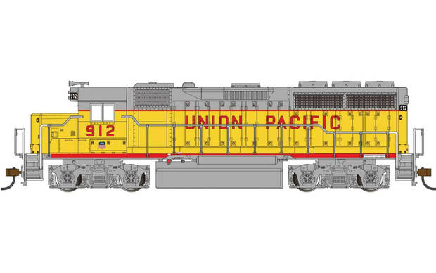 Union Pacific #912 - EMD GP40 - with All-Wheel Drive, DCC Equipped - Bachmann Trains 60318 ...