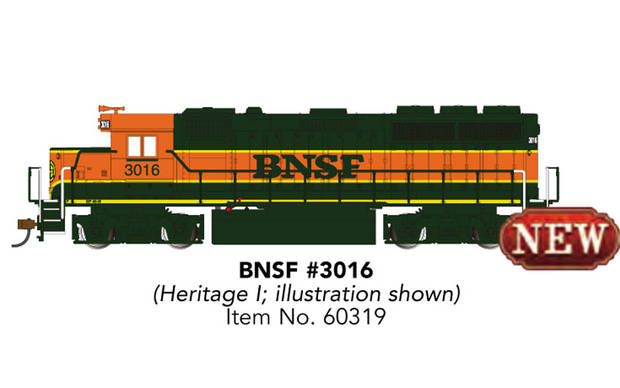 BNSF #3016 - EMD GP40 - with All-Wheel Drive, DCC Equipped - Bachmann Trains 60319 | kingshobby.com