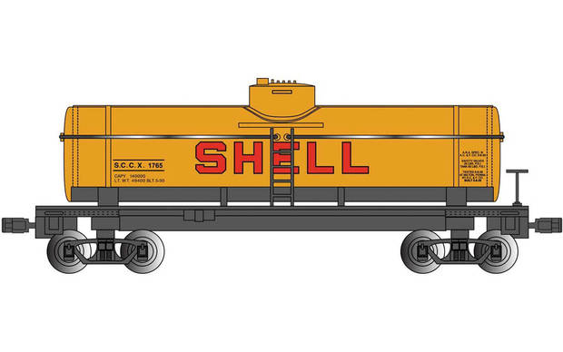 Shell #1765, Single-Dome Tank Car - Bachmann Trains 95001 | kingshobby.com