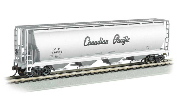 Canadian 4-bay Cylindrical Grain Hopper - Canadian Pacific #386538 ...