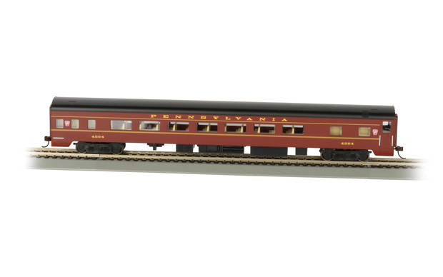 PRR Smooth-Side Coach with Lighted Interior - Bachmann Trains 14201 ...