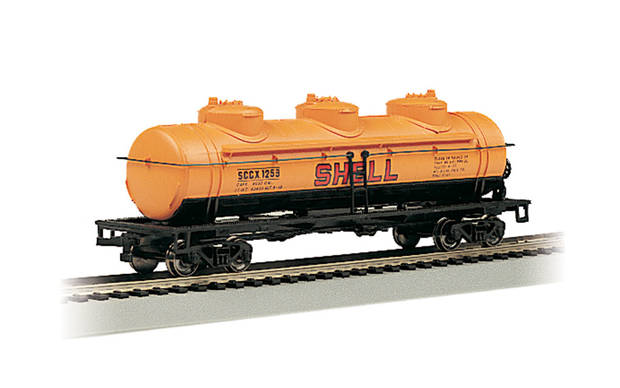 Shell No 1253 - 40 ft Three Dome Tank Car - HO Scale - Bachmann Trains ...