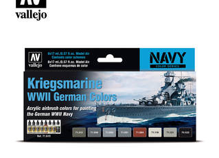 Kriegsmarine WWII German Colors Set - Vallejo 71.615 | kingshobby.com