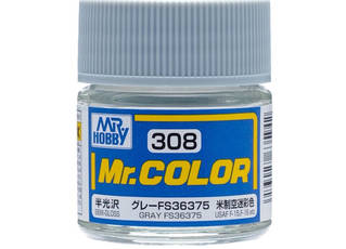 Gray FS36375 Semi-Gloss #C308 Acrylic - 10ml Bottle - Mr. Hobby C308 ...