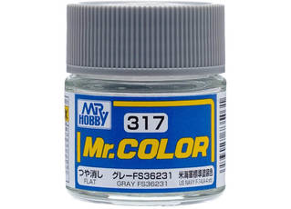 Gray FS36231 Flat #C317 Acrylic - 10ml Bottle - Mr. Hobby C317 ...
